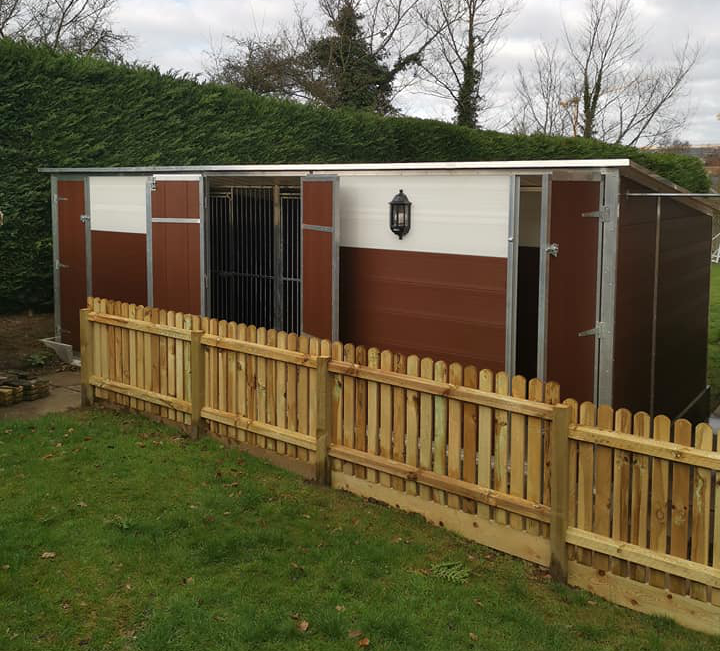 Concrete base and kennel block, Newport - G A Stubbings